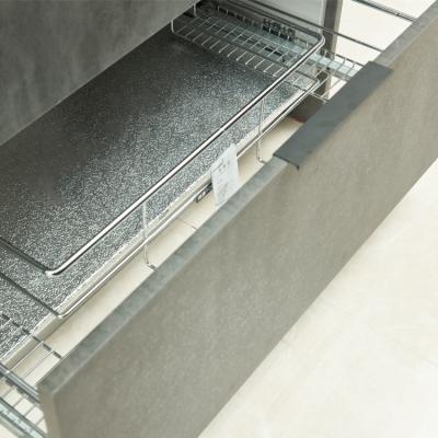 Κίνα Γκρίζα γραφεία κουζινών PVC συνόλων γραφείου κουζινών σύγχρονων σχεδίων PVC δονητών πολυτέλειας προς πώληση