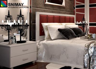 Cina Comodini moderni bianchi nobili della camera da letto di comodino con i fiori scolpiti in vendita