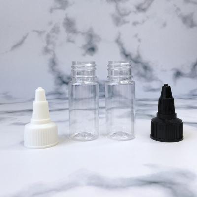 China 15ml Customized Label Panel Screw On Plastic Bottles For Branding for sale