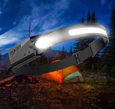 中国 Outdoor Activity Led Headlamp 8 Head Flashlight Modes Waterproof Red Light Adjustable Hunting Ubs Rechargeable Headlight 販売のため