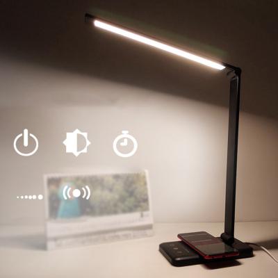 Cina Modern Wireless USB Charger LED Desk Lamp Charging 3 Modes Reading Table Light Touch Control Dimmable in vendita