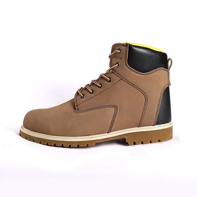 Cina Nubuck di nuovo stile pelle di mucca Goodyear welt costruzione Stivali da lavoro industriali Scarpe di sicurezza unisex in vendita
