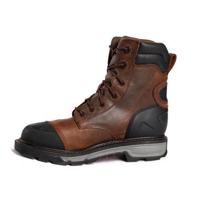 Cina Pelle da mucca Goodyear Scarpe da piedi in acciaio Assorbimento di urti Resistenza alle forature Scarpe di sicurezza di marca in vendita