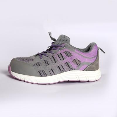 Cina Fly Knit tessuto di acciaio punta di laccio fino ASTM approvato resistenza allo slittamento olio Scarpe di sicurezza di lavoro in vendita
