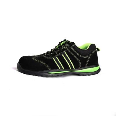 Cina Shengjie occhiali in pelle in microfibra metallica Lace up Low Cut Slip Oil Resistant Rubber Outsole Scarpe di sicurezza traspiranti in vendita