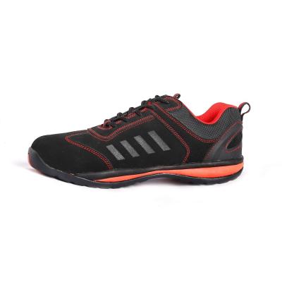 Cina Shengjie resistente allo slittamento dell'olio Steeltoe materiale traspirante rosso Comodo EVA suole interne di pelle superiore Scarpe di sicurezza in vendita