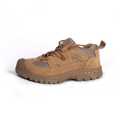 Cina Confortevole Unisex Mesh Microfibra Pelle Materiale superiore di gomma Marrone Scarpe di sicurezza traspiranti in vendita