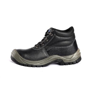 Cina Fabbrica OEM Scarpe di sicurezza da costruzione in pelle nera Scarpe da lavoro in acciaio in vendita
