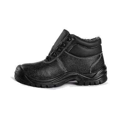 Cina Scarpe di sicurezza per piedi di acciaio industriali anti-perforazione Scarpe di sicurezza in pelle in rilievo resistenti agli oli in vendita