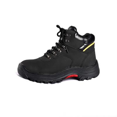 Cina Anti-statico di cuoio originale Anti-perforazione Anti-sfaccettatura stivali di acciaio punta di acciaio piastra di sicurezza scarpe in vendita