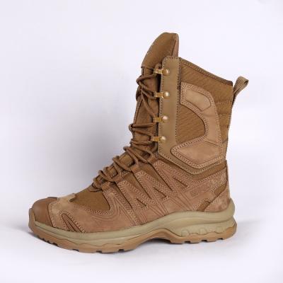 Cina Gaomi Shengjie Colore Beige Nubuck Pelle di mucca Lace alto tacco con occhiali in metallo MD suola esterna in vendita