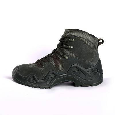 Cina Shengjie Breathable Lace Up Fabric Mesh Suede Pelle di mucca Superiore Scarpe da trekking Anti-statico Metal Eyed Scarpe da esterno in vendita