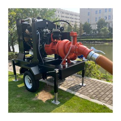 China Diesel Engine Vacuum-Assisted Priming Non Clogging Water Pump Diesel Engine Self Priming Centrifugal Pump for sale