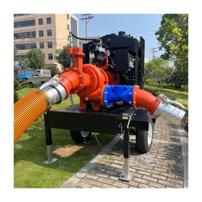 China 1500r/min Diesel Engine Vacuum-Assisted Priming Pump High Pressure Diesel Engine Water Pump Self Priming Sewage Pump for sale