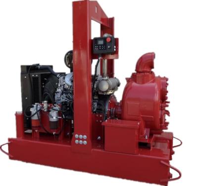 China 6 8 10 12 Inch Mobile Diesel Engine Water Pump Self-Priming Trailer Sewage Pump for sale