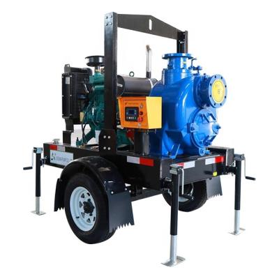 China Urban Drainage Industrial Water Pump Diesel Engine Pump With Trailer Mounted Water Pump for sale