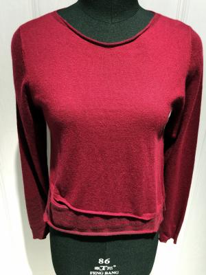 Cina Cashmere lungo della lana merino della manica dei maglioni del pullover delle signore del cashmere della lana merino in vendita