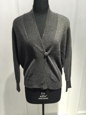 Cina Conteggio del filato del collo a V 2/28 delle donne dei maglioni del cashmere delle signore della manica del Batwing su misura in vendita