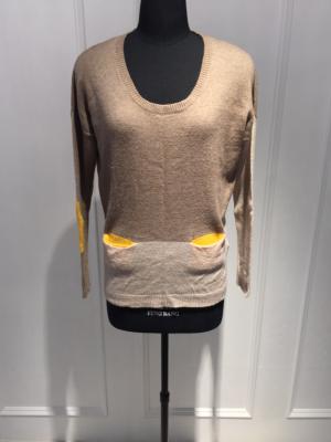 Cina Il pullover lungo tricottato della manica del cashmere puro del collo di squadra per le signore primavera/autunno in vendita