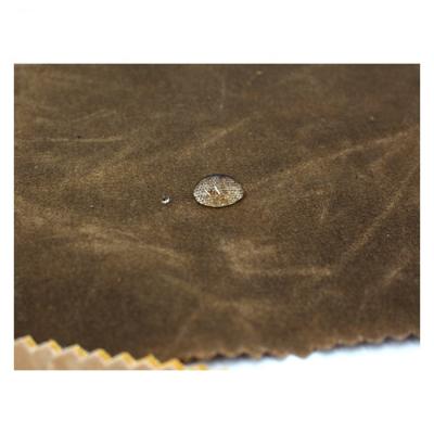 China Wholesale Plain Woven Waxed Canvas Cloth by Yard Waterproof Cotton Canvas Fabric for Handbags for sale