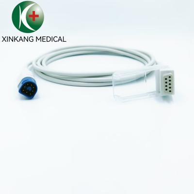 China TPU Medical Spo2 Sensor Extension Cable 8pin Compatible HP for sale