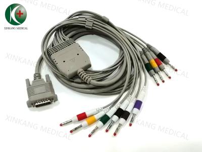 Κίνα Καλώδιο ηλεκτροσόκ ιατρικού διαχωρισμού από χαλκό σε κονσερβοποιημένο δοχείο 12 μολύβδου 1 μέτρο μήκος προς πώληση