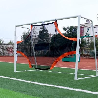 Cina Rete arancio di rimbalzo di calcio di calcio del nero pieghevole delle reti 8X24 in vendita
