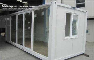 Cina Il bene mobile prefabbricato ha montato le case prefabbricate di vetro/deposito modulare d'acciaio con la tenda di vetro in vendita