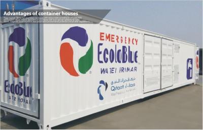 China Hogar movible del contenedor, casa del contenedor de almacenamiento con el panel de bocadillo en venta