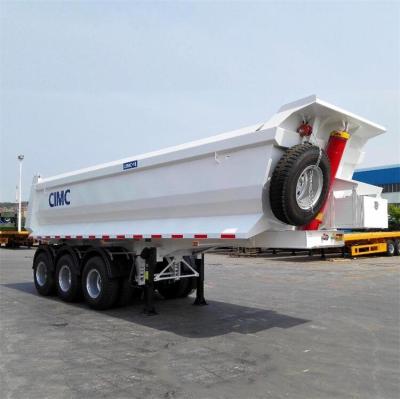 Cina Tipo 50T Tipper Semi Trailer dell'ascensore idraulico CIMC U in vendita
