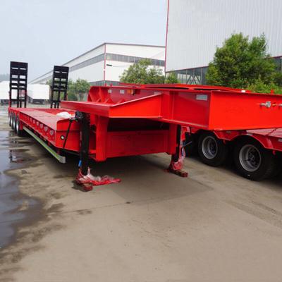 Cina Rimorchio basso concavo dei semi del letto dell'asse 80T dell'attrezzatura meccanica 4 in vendita