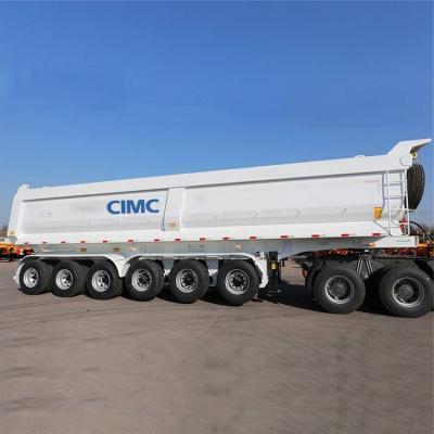 Cina 80 asse cubico CIMC Tipper Semi Trailer dei tester 80T 6 in vendita