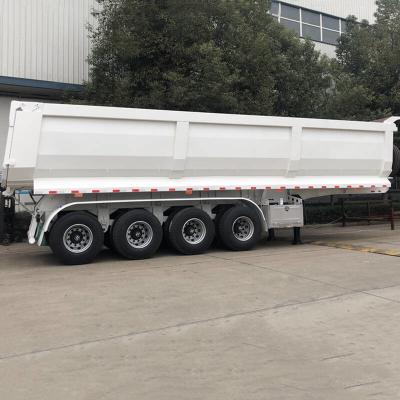 Cina Cilindro 80T idraulico 4 Axle Tipper di trasporto HYVA delle rocce in vendita