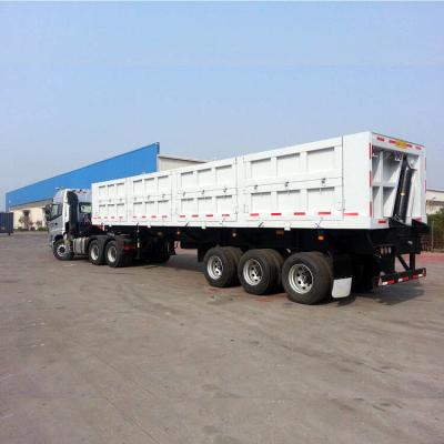 Cina Ghiaia laterale 30T Tipper Semi Trailer della goccia di 3 assi CIMC in vendita