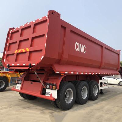 Cina CIMC 196 cilindro idraulico 24V 40T Tipper Semi Trailer in vendita