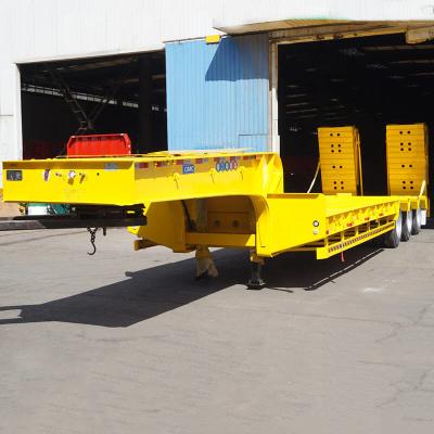 China Remolque del árbol CIMC 80T Lowbed del transporte 16T del CE semi en venta