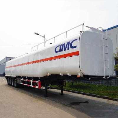 中国 CIMC 3車軸45Cbm重油の輸送のためのディーゼル タンカーのトレーラー 販売のため