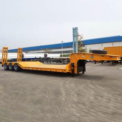 China Del aire de la suspensión 50m m del pivote central 60T de la cama remolque bajo semi en venta