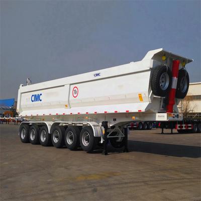 Cina 6 assi 100 tonnellate di rimorchio resistente Tipper Dumper Semi Trailer dello scarico in vendita