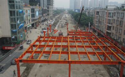 中国 Q235Bの前にすてきな鋼鉄建物/プレハブの商業建物スーパーマーケットで使用します 販売のため