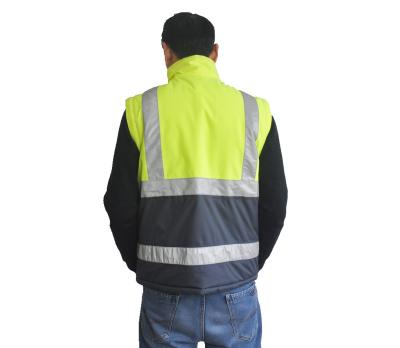 Chine haut gilet Comforable de sécurité de visibilité de 300D Oxford avec les douilles détachables à vendre