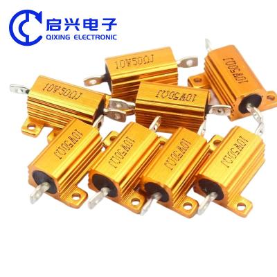 Κίνα Υψηλής ισχύος Χρυσό Αλουμίνιο Shell Wire Wound Resistor 20W OEM ODM προς πώληση