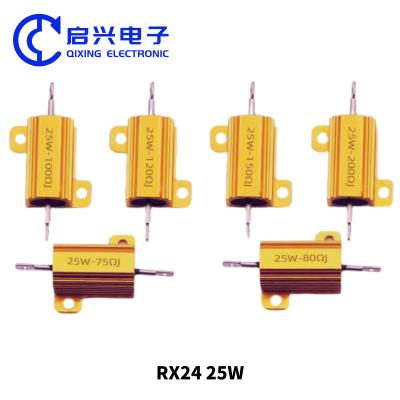 Chine RX24 Résistant en aluminium en or 25w 47 ohm à vendre