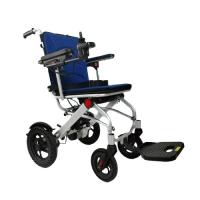 Quality Health Care Supplies Foldable Aluminum Alloy Electric Wheelchair with Foldable Footrests for sale