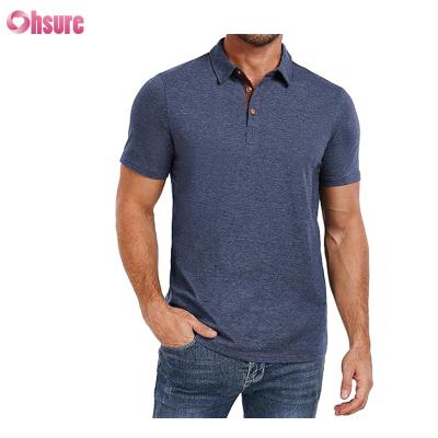 China 45%Bamboo 46%Polyester 9%Spandex Antibacterial Deodorant Quick-dry Fabric Customize Printed Long or Short Sleeves Polo Shirt for sale