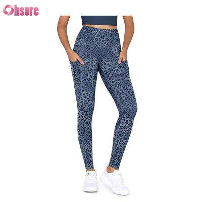 China THE GYM PEOPLE Thick High Waist Yoga Pants with Pockets, Tummy Control Workout Running Yoga Leggings for Women for sale