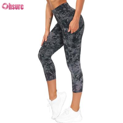 China Women Yoga Pants High Waist with Pocket Tummy Control Gym Leggings for sale