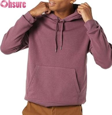 China Men's Casual Solid Color Long Sleeve Pullover Hoodie with Drawstring Sports Pocket Customized Fashion Sweatshirt for sale