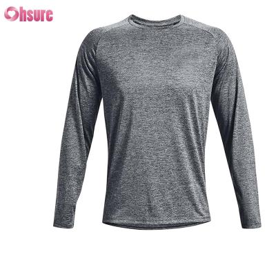 China Man Sports T-shirts Hight Quality Fashion Custom Blank Polyester Spandex Quick Dry Long Sleeve T Shirt Men's Sport T-shirts for sale