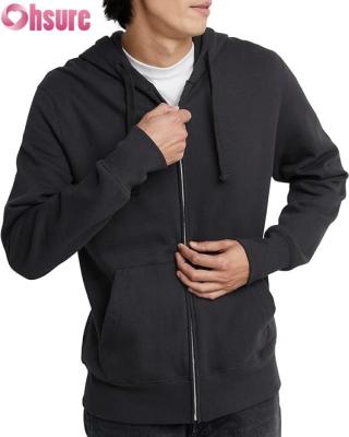 China High Quality Custom Logo Men's Hoodie Sweat Pant Tracksuit Set Grey Solid Pattern Cotton Pockets Simple Plain Style for sale